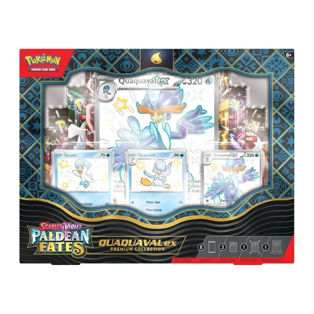 PKM – Scarlet and Violet – Paldean Fates – Quaquaval eX – Premium ...