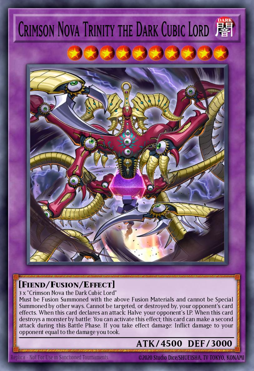 Crimson Nova Trinity the Dark Cubic Lord (MVP1-EN040 Ultra Rare)